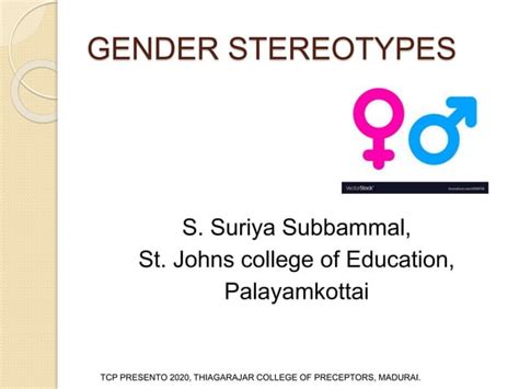 Gender Stereotypes Ppt