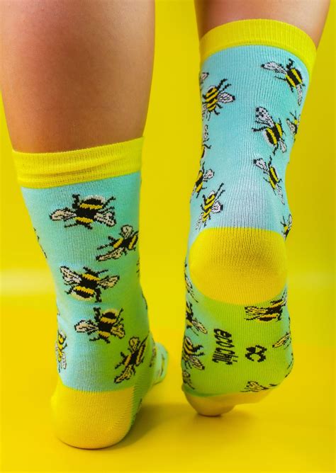 Eco Friendly Bamboo Socks Bumblebee Design Parkinsons Shop