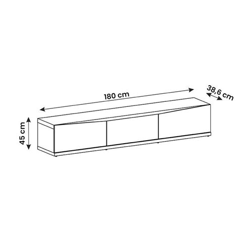 Rack Para Sala Tv Eros 180 Com 2 Portas E 1 Gaveta Cedro Off White
