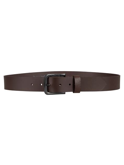 Levis Seine Metal Belt Dark Brown Standout