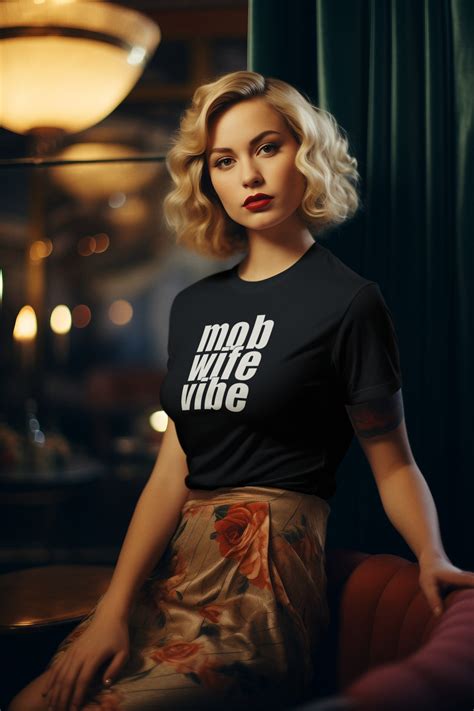 MOB WIFE Mob Wife T Shirt Mob Wife Vibes Mob Wife Era Statement T Shirt