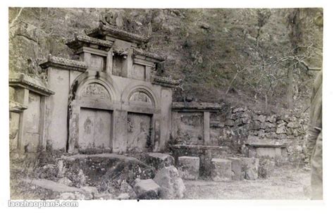 1914年四川巴中老照片 百年前的水宁寺石窟风貌 天下老照片网
