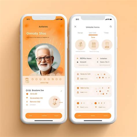 Premium Ai Image Mobile App Layout Design Of Elderly Medication
