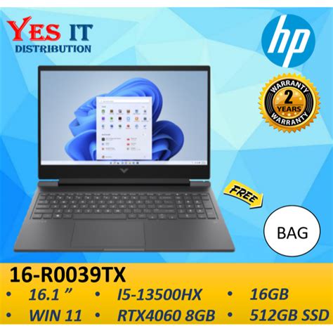 HP Victus 16 R0039TX R0040TX 16 1 FHD 144Hz Gaming Laptop I5 13500HX 16GB 512GB SSD