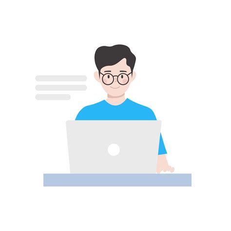 작가 남성 삽화 일러스트 Ai Png 다운로드 Download Author Male Illustration Urbanbrush