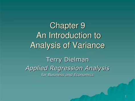 Ppt Chapter 9 An Introduction To Analysis Of Variance Powerpoint Presentation Id6889765
