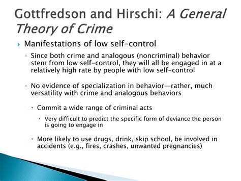 Self Control Theory Of Crime Definition Social Control Theory Vs Self