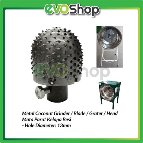 Coconut Grater Grinder Metal Head Blade Mata Besi Mesin Parut
