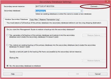 Sql Server Rain Or Shine Creating Log Shipping In Sql Server