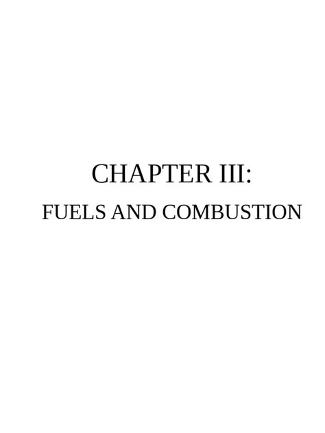 Iii Fuels And Combustion Problems Pdf Combustion Fuels