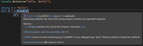 Use Intellisense For Quick Information And Completion Visual Studio