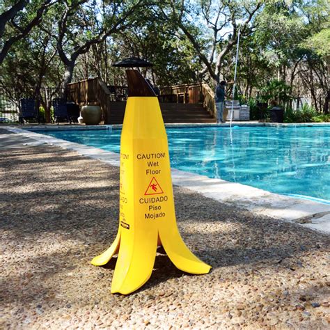 Wet Floor Caution Cone That Looks Like A Banana Peel