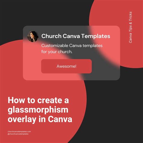 Glassmorphism Effect In Canva Church Canva Templates