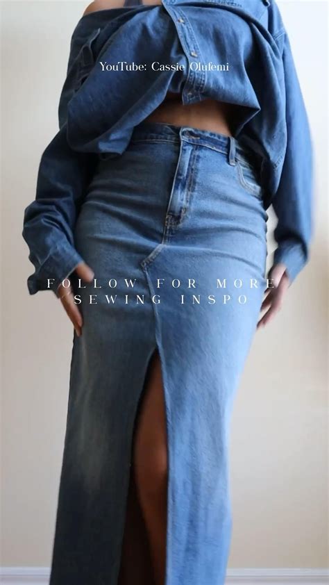 Diy Denim Maxi Skirt Sewing Tutorial Diy Fashion Artofit