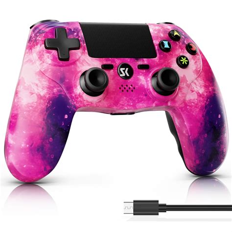 ISHAKO Wireless Controller For P4 PC Laptop Double Vibration 6 Axis Motion Pink Walmart Com