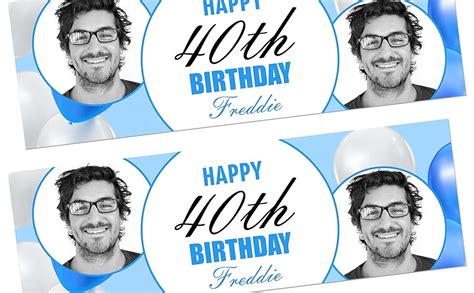 Personalised Birthday Banners Gift For Her Th Th St Th Th Th Th Th Photo