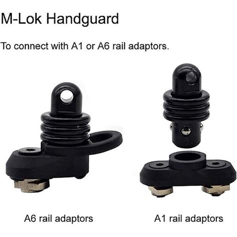 Tactical Qd Sling Swivel Mount With Base Rail Mounted Push Button