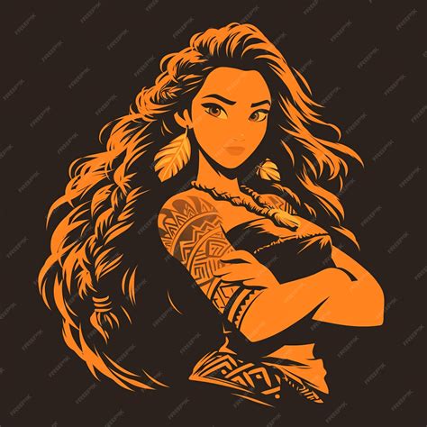 Premium Vector New Zealand Woman In Traditional Maori Carvers Gear