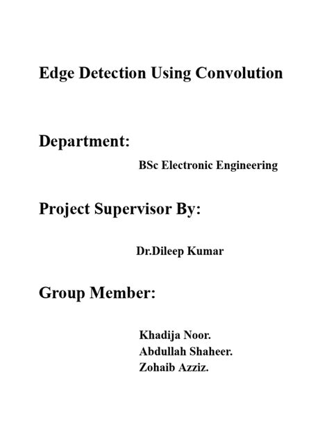Sobel And Prewitt Operator Research Papper Pdf Image Processing