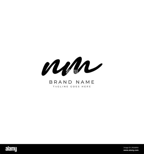 N M Nm Initial Letter Handwritten And Signature Vector Image Logo Stock Vector Image And Art Alamy