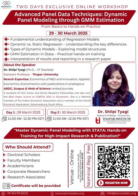 Workshop Econometric Stata Gmm Modeling Research Phd Research Wallah