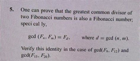 Solved The Fibonacci Sequence Solve The Following Problems Chegg
