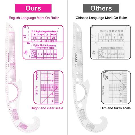 13pcs Styling Sewing French Curve Ruler Set Dress Makers Tailors