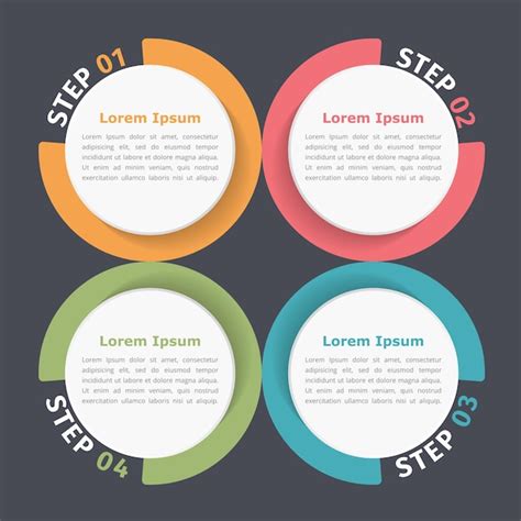 Premium Vector Circle Diagram Four Elements