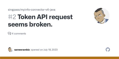 Token Api Request Seems Broken Issue Singpass Myinfo Connector