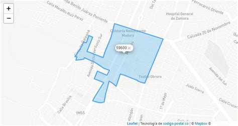 Código Postal 59600 México