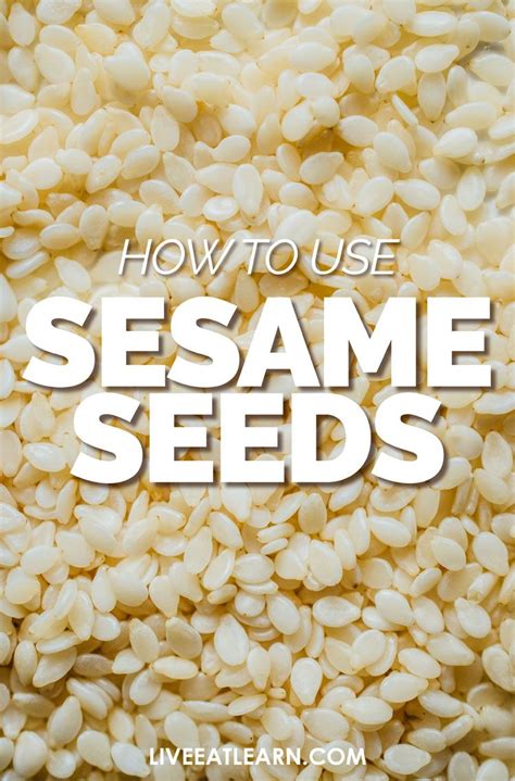 How To Use Sesame Seeds Tahini Sesame Oil And Beyond Sesame Seeds