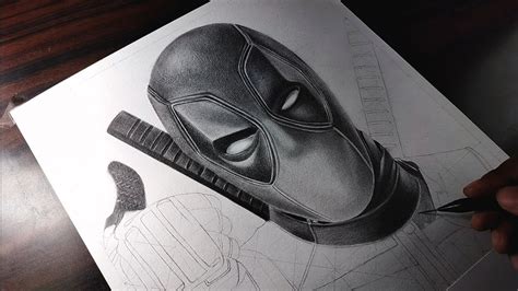 How To Draw Deadpool Hyper Realistic Sketchstep By Step Tutorial