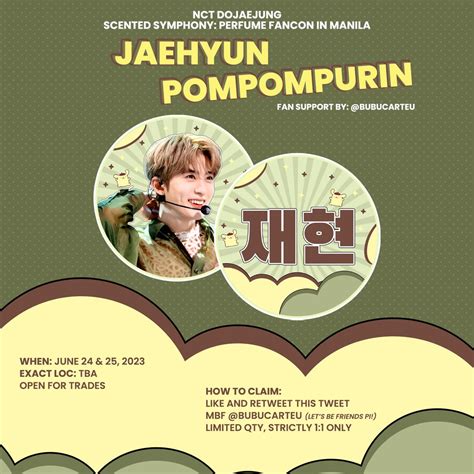 ands on Twitter JAEHYUN POMPOMPURIN ૮ ﻌ ა a fan support for nct