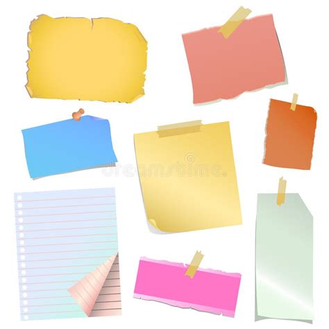 Note Paper Vector Stock Vector Illustration Of Advice 4972830