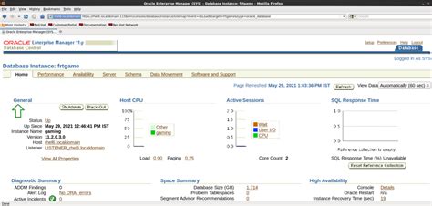 oem dbconsole manually configuration oracle db console