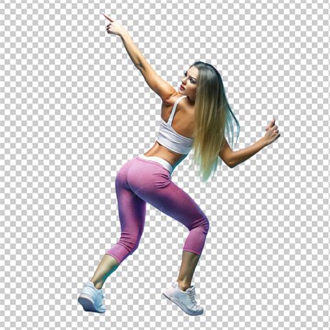 Attractive Girl Dancing Twerk The Blue Premium Ai Generated Psd