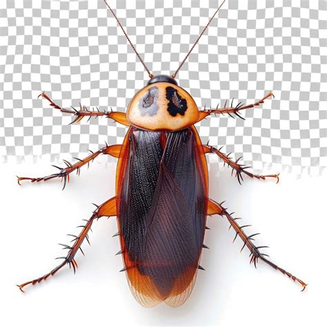 A Bug With A Black Tail Is Shown On A Checkered Background Premium Ai