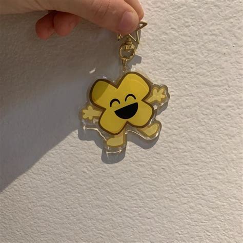 Bfdi Keychains 25 Acrylic Firey Bubble Teardrop Golfball
