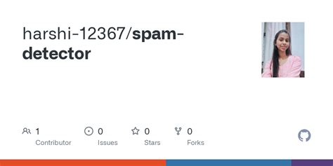 GitHub Harshi 12367 Spam Detector