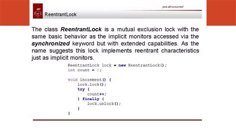 Java Reentrant Lock Tutorial By Jeetendra Mandal Ppt