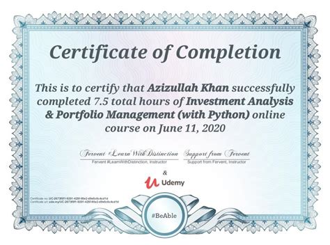 Portfoliomanagement Finance Investment Azizullah Khan