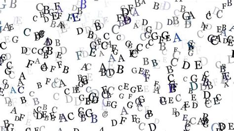Flying Letters Stock Video Footage For Free Download