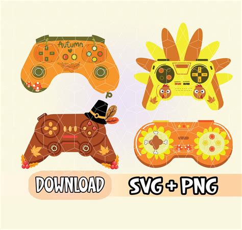 Fall Svg Joystick Svg Fall Svg Bundle Autumn Svg Thanksgiving Svg