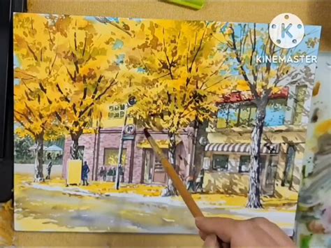 수채화 풍경수채화 풍경스케치 풍경드로잉 수채페인팅 펜스케치 펜드로잉 삼청동풍경 가을풍경 도시풍경 헤렌드