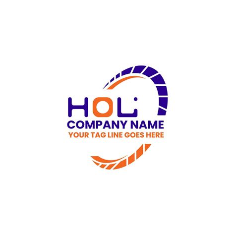 Hol Letter Logo Creative Design With Vector Graphic Hol Simple And
