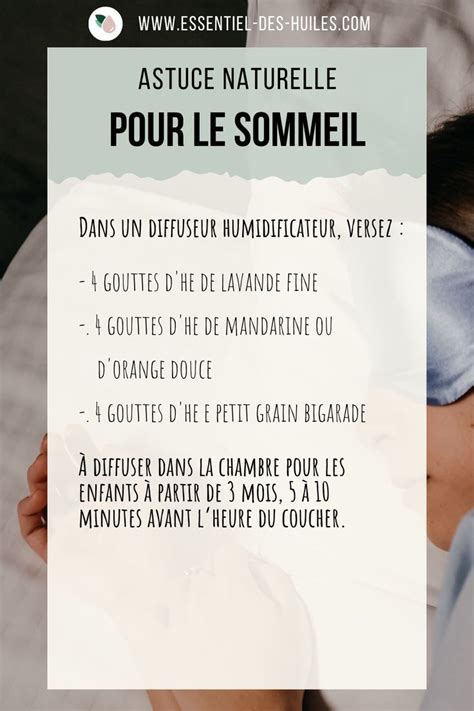 Quelles Huiles Essentielles Pour Un Bon Sommeil Artofit