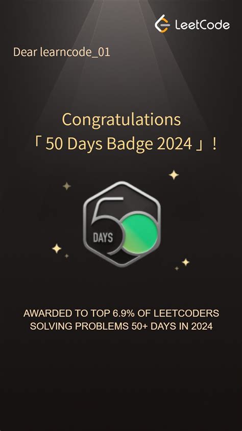 Finished Leetcode 50 Days Challenge With Data Structures Jagat Swarup Tarra Posted On The