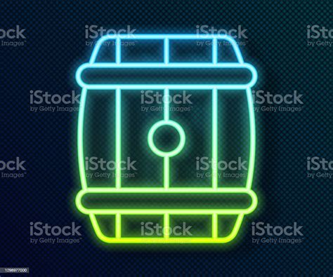 검은 색 배경에 고립 된 빛나는 네온 라인 나무 배럴 아이콘 알코올 배럴 음료 용기 맥주 위스키 와인을위한 나무 통 벡터 0명에