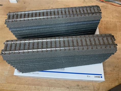 20x Marklin C 24188 Gleis gerade 188 mm Gebraucht in Hauterive NE für