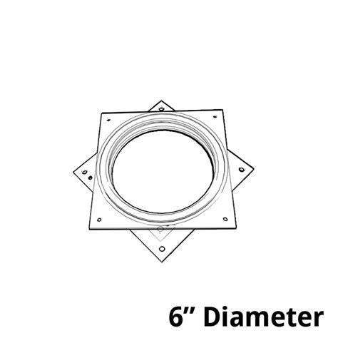 6 Square Metal Lazy Susan Base 10 Pack Azar Displays